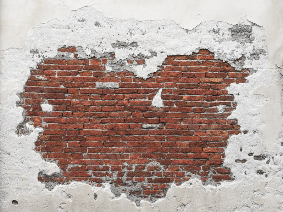 Rustic Exposed Brick Wall Backdrop