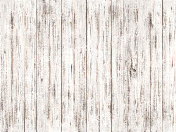 Rustic Whitewashed Wooden Plank Backdrop
