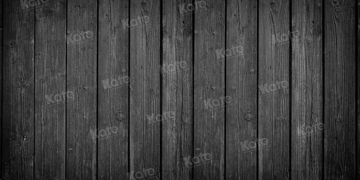 Rustic Weathered Black Wood Plank Backdrop