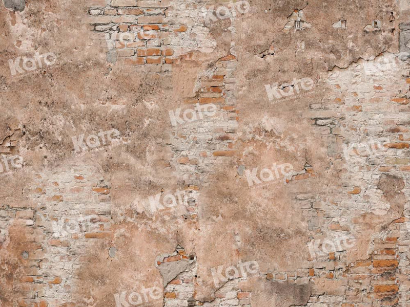 Rustic Weathered Brick Wall Backdrop