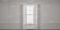 Elegant White Window Curtain Backdrop