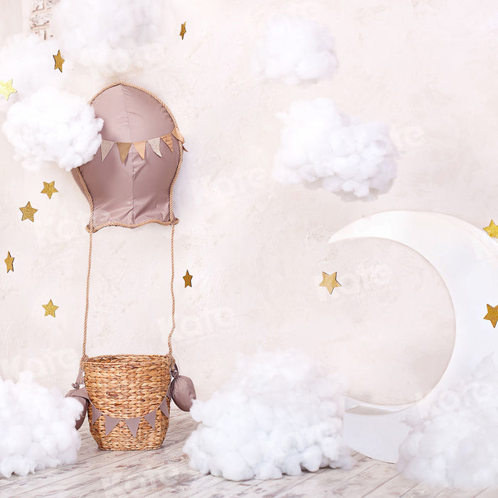 Dreamy Balloon Cloud Fantasy Backdrop