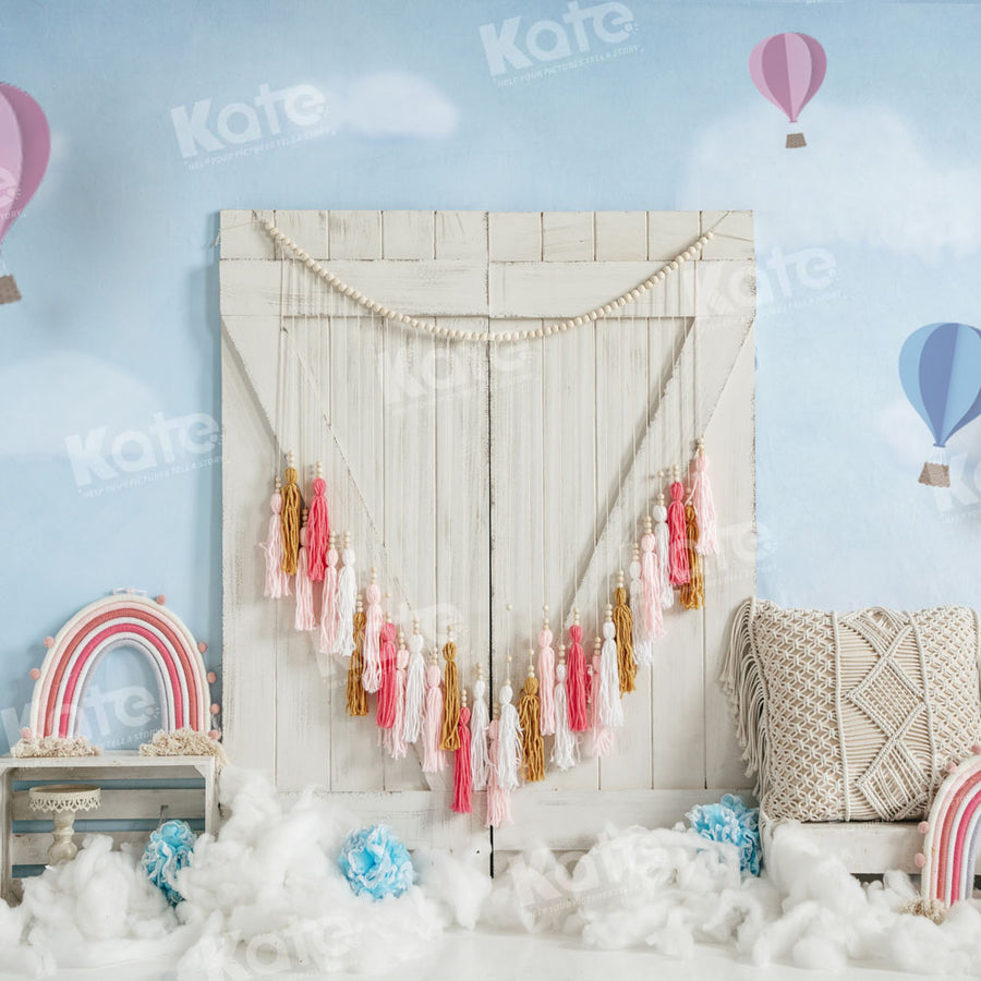 Pastel Boho Tassel Dreamy Nursery Backdrop