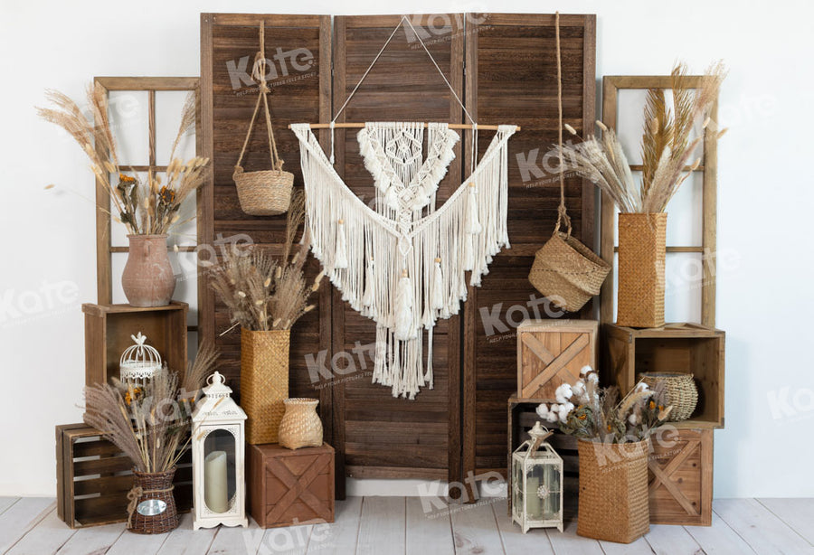 Boho Rustic Macrame Wall Hanging Backdrop