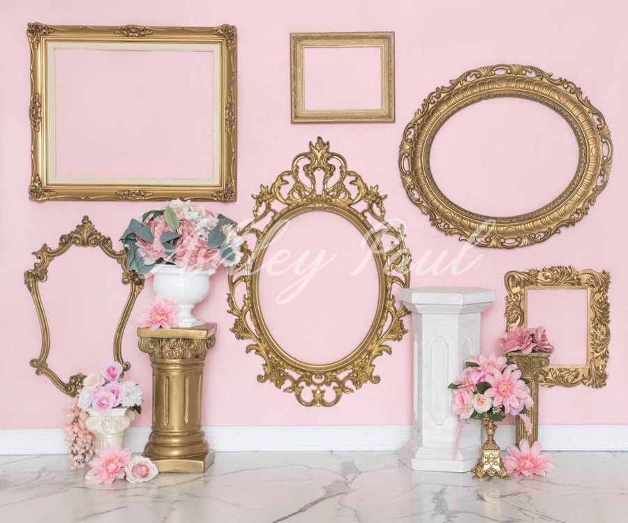 Elegant Vintage Gold Frame Wall Backdrop