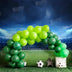 Vibrant Green Soccer Party Backdrop