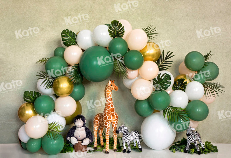 Jungle Safari Balloon Arch Backdrop