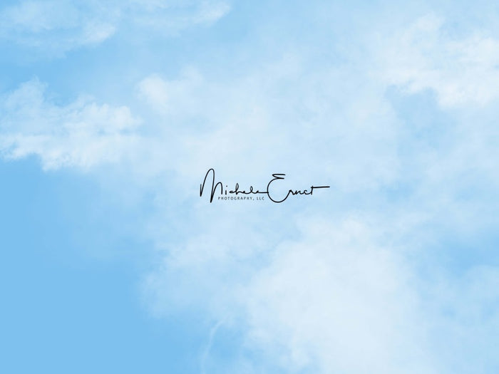 Soft Blue Sky Cloud Photography Backdrop