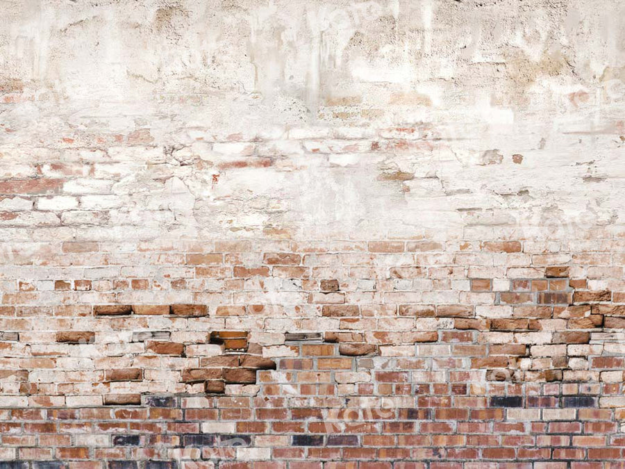 Rustic Vintage Distressed Brick Wall Backdrop
