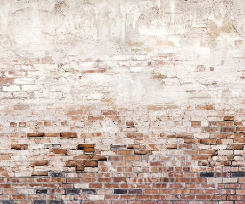 Rustic Vintage Distressed Brick Wall Backdrop
