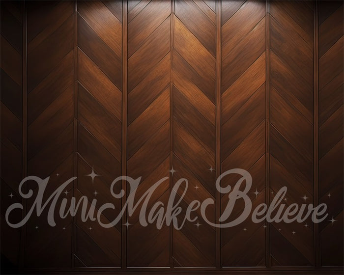 Elegant Chevron Wood Panel Backdrop