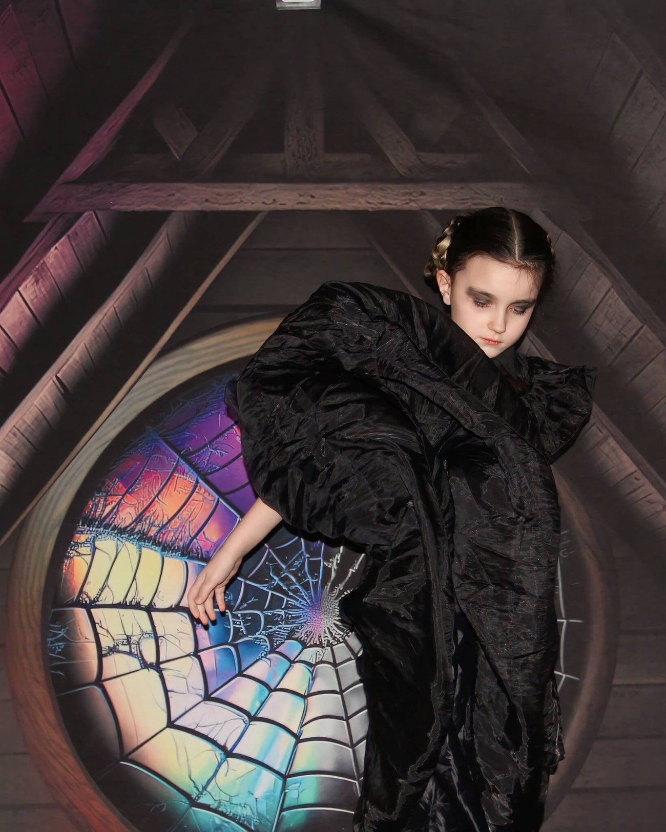 Mystical Attic Web Fantasy Backdrop