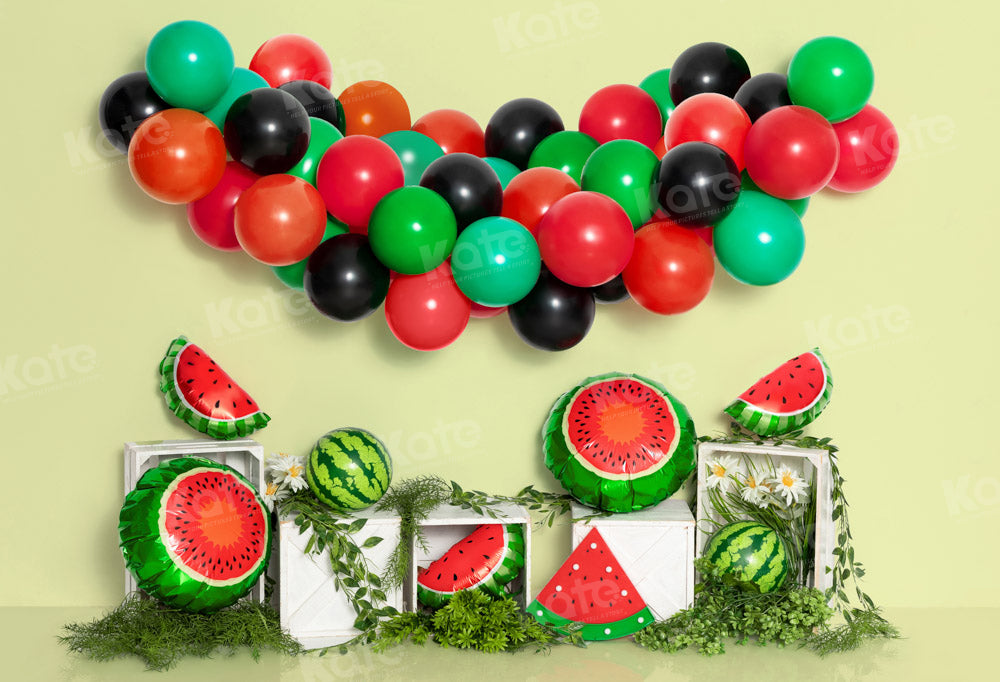 Vibrant Tropical Watermelon Party Backdrop