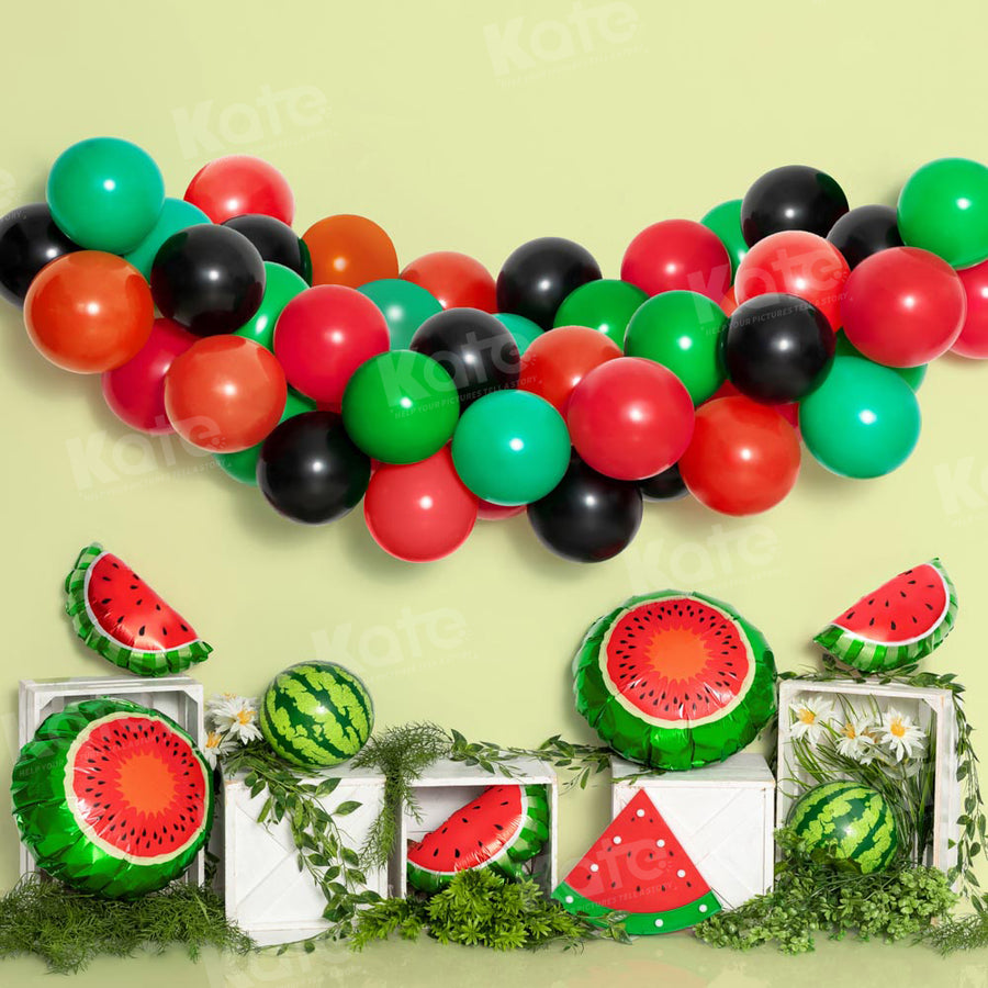 Vibrant Tropical Watermelon Party Backdrop