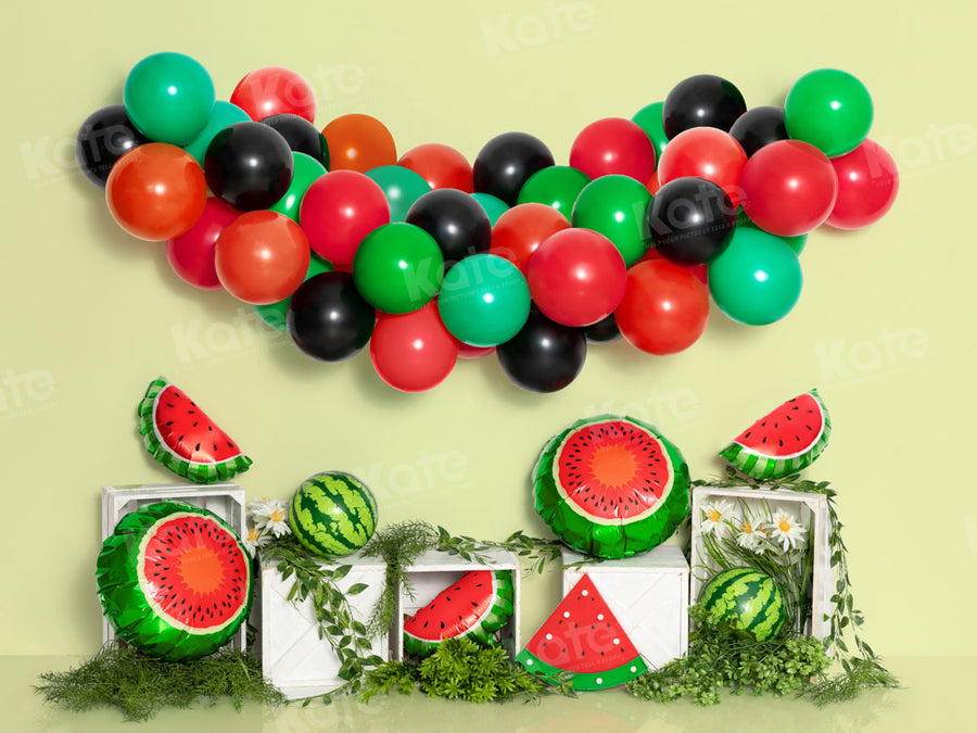 Vibrant Tropical Watermelon Party Backdrop