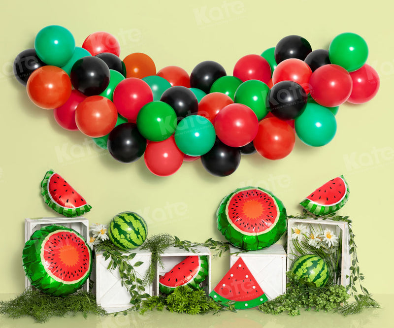 Vibrant Tropical Watermelon Party Backdrop