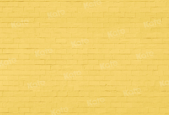 Sunny Yellow Brick Wall Backdrop