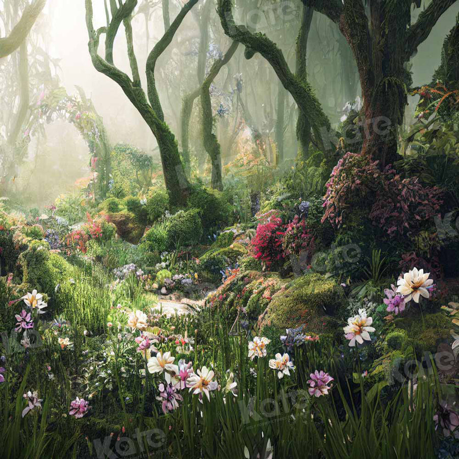 Enchanted Forest Floral Dream Backdrop