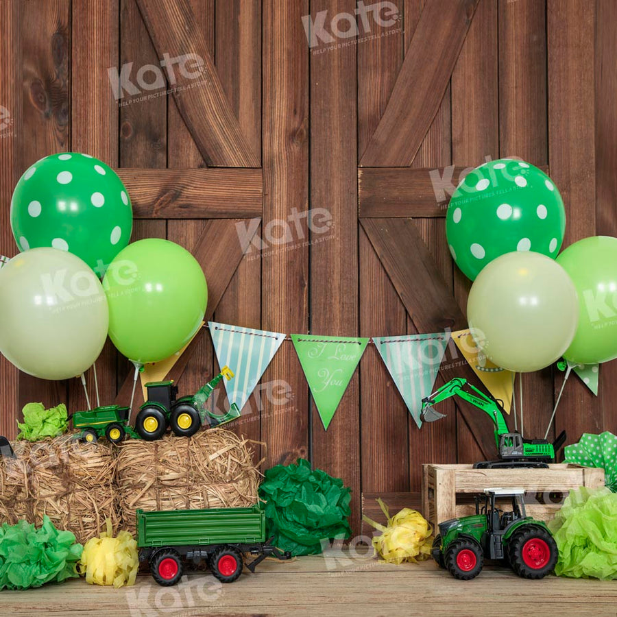 Rustic Farmyard Celebration Backdrop Scene