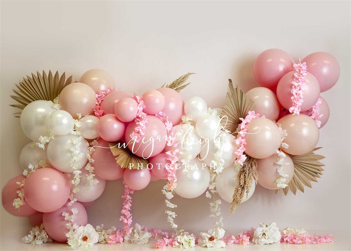 Kate Pink Floral Garland Backdrop for Photography