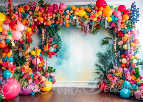 Large Balloons As Backdrops