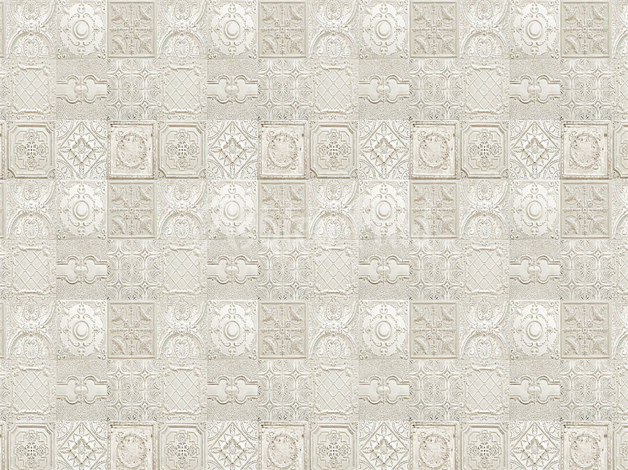 Elegant Vintage Embossed Tile Backdrop