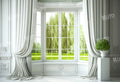 Elegant Classic Window View Backdrop