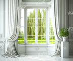 Elegant Classic Window View Backdrop