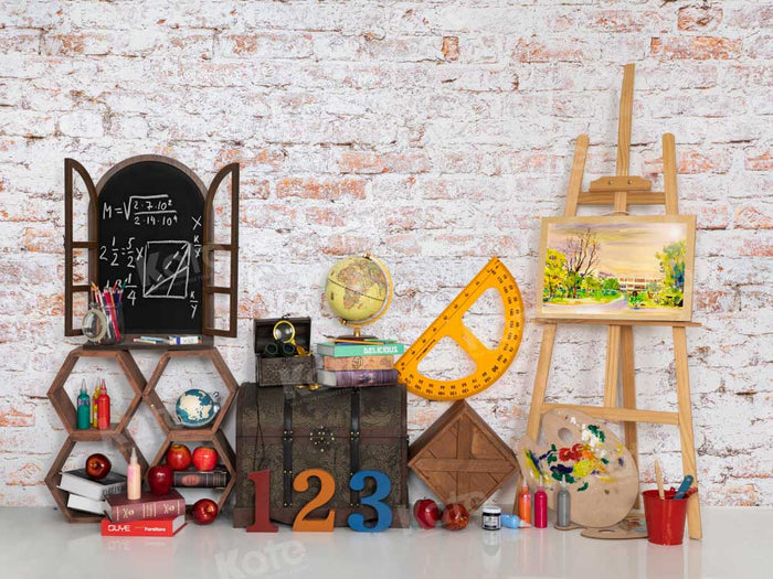 Creative Classroom Learning Backdrop Scene