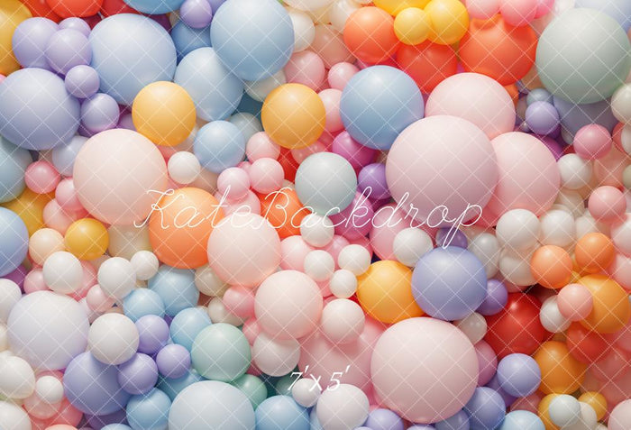 Pastel Balloon Cluster Photo Backdrop