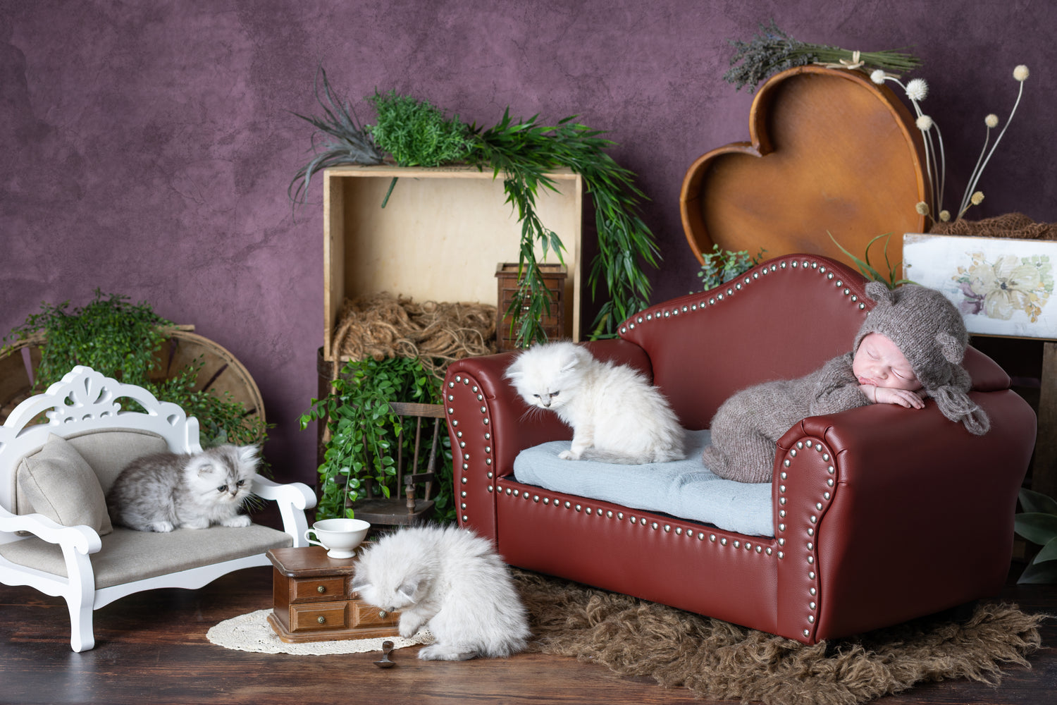 Rich Mocha Textured Photography Backdrop