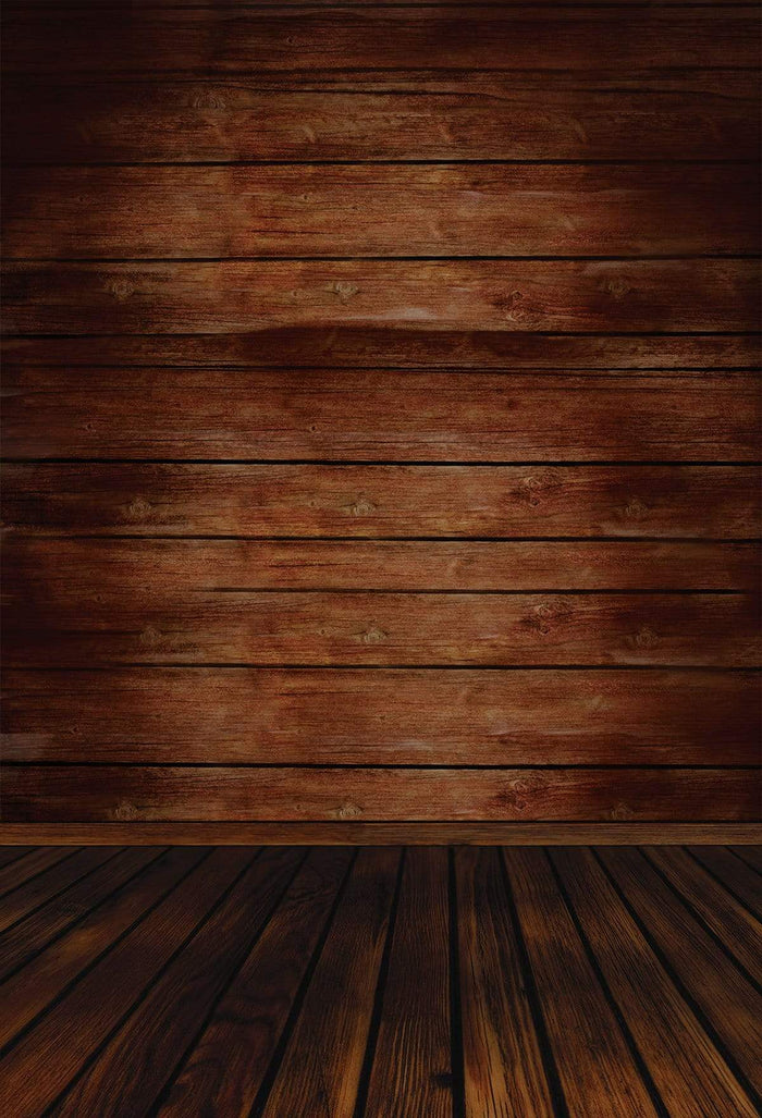 Rustic Warm Wooden Plank Backdrop