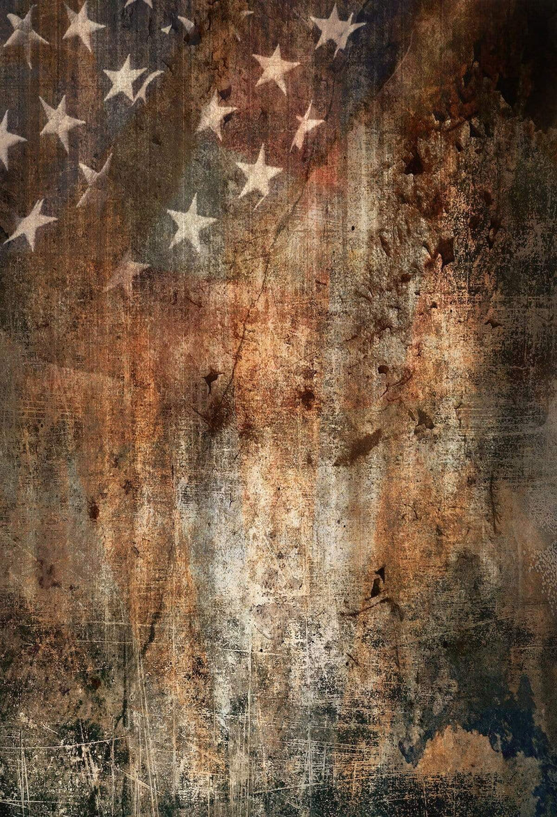 Rustic Vintage Patriotic Star Backdrop