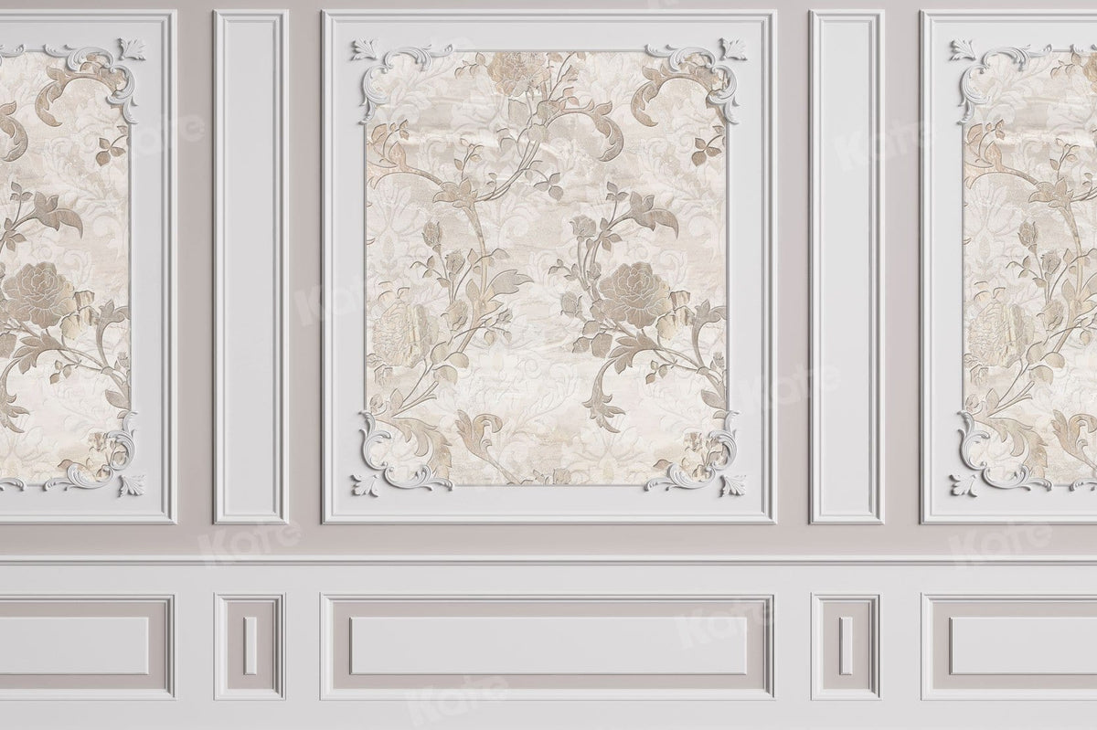 Elegant Vintage Floral Panel Backdrop