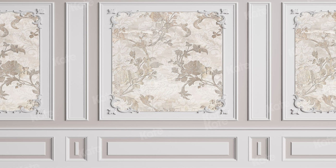 Elegant Vintage Floral Panel Backdrop