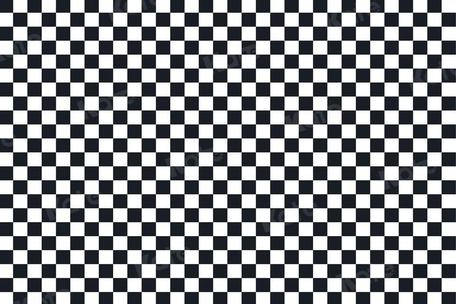 Classic Black and White Checkerboard Backdrop