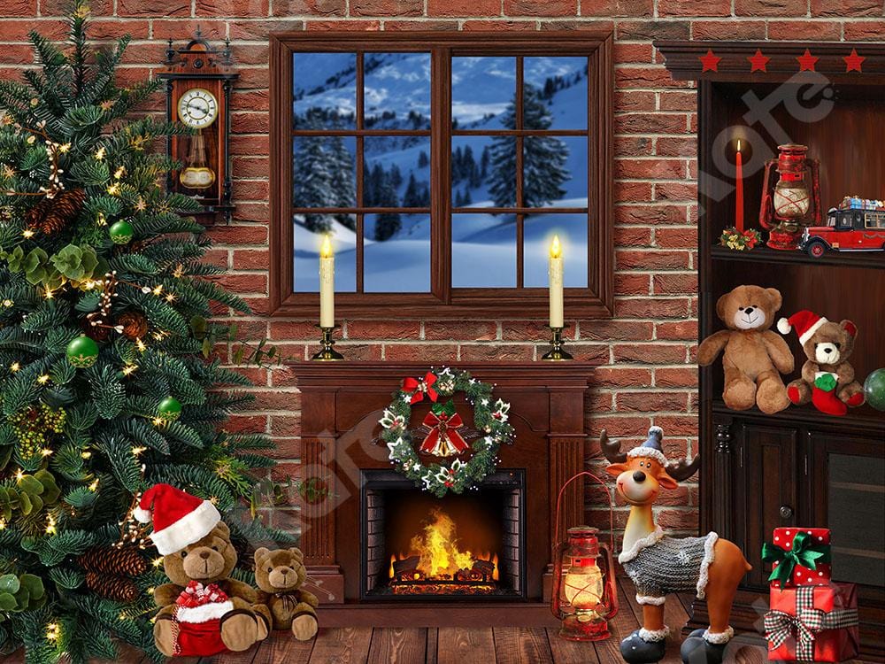 Animated Christmas Fireplace Gif
