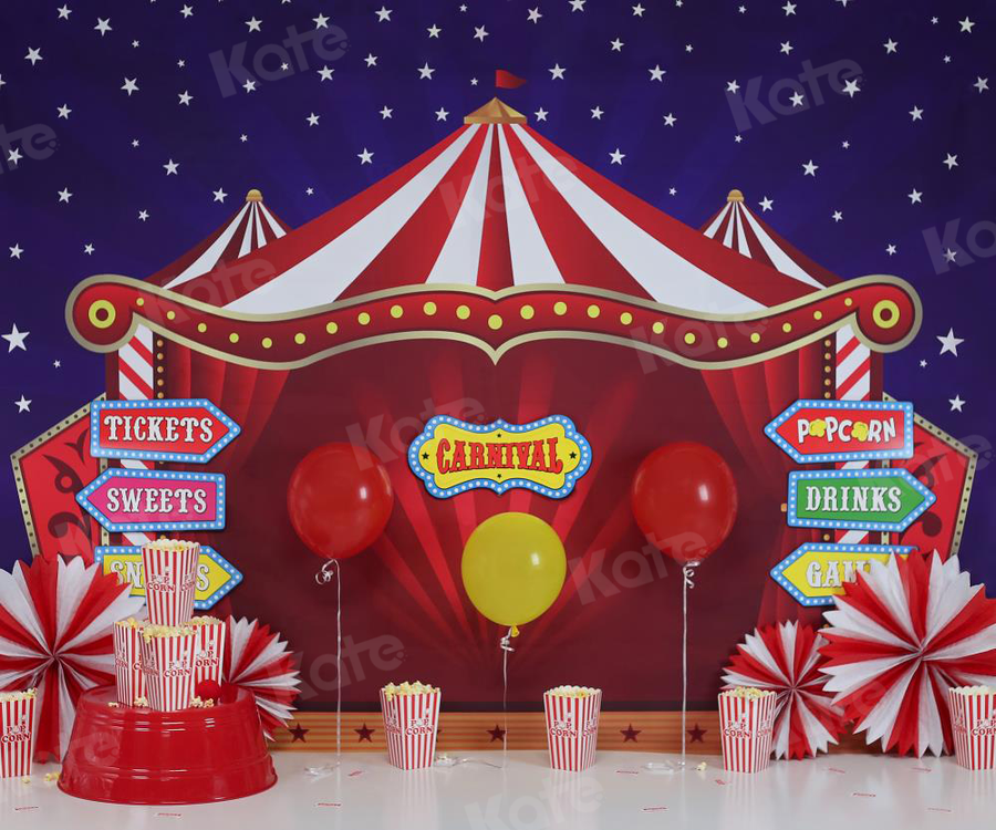 Kate Cake Smash Carnival Circus Backdrop for Photography Designed By S