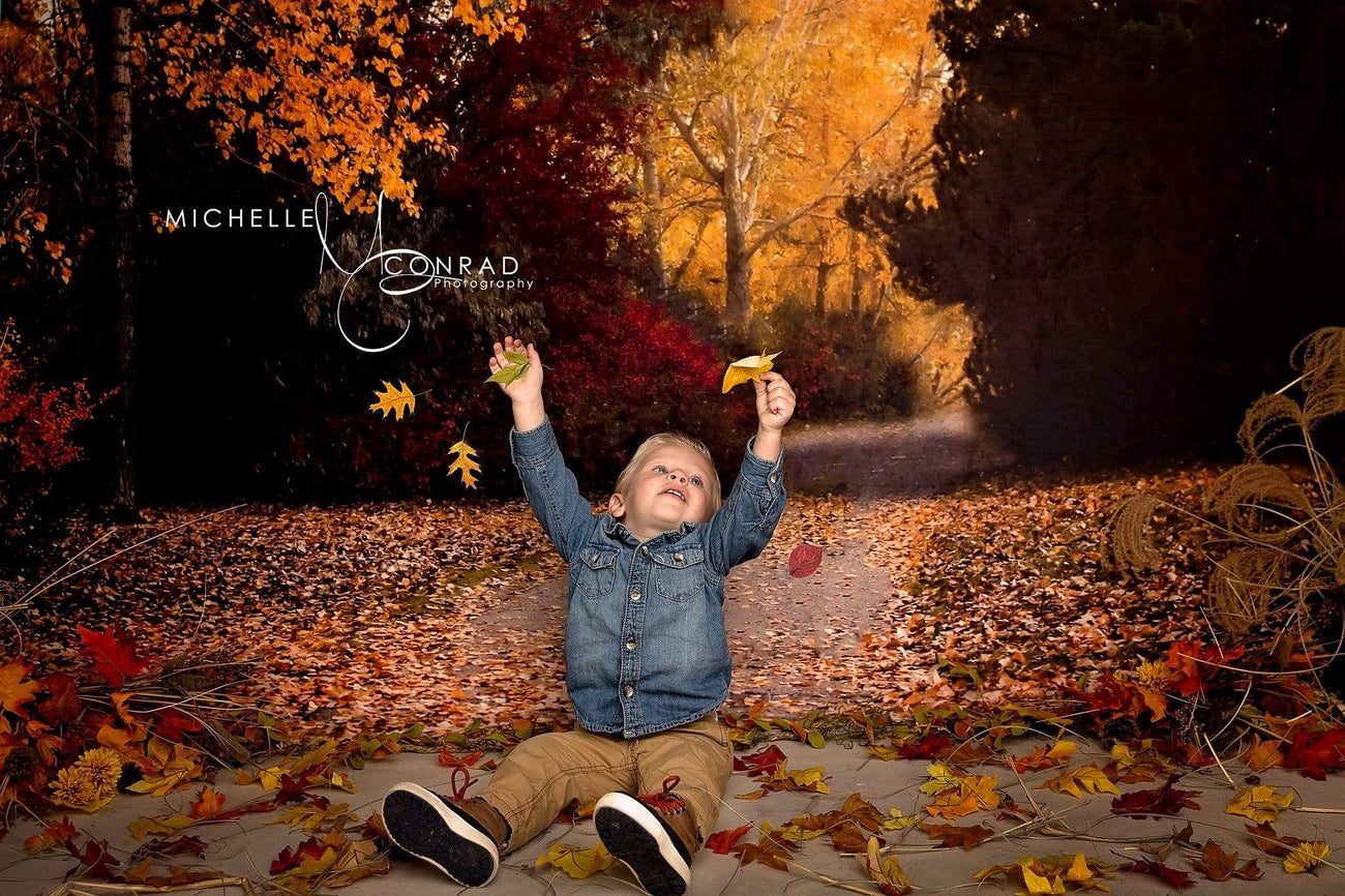 Kate Autumn's Walk Backdrop for Children Photography Designed By Rose Abbas