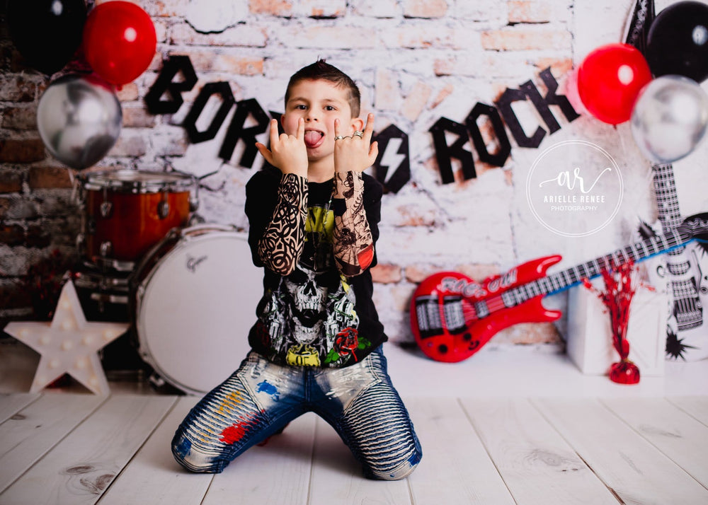 Urban Vintage Rock Party Backdrop