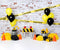 Yellow Black Construction Theme Backdrop