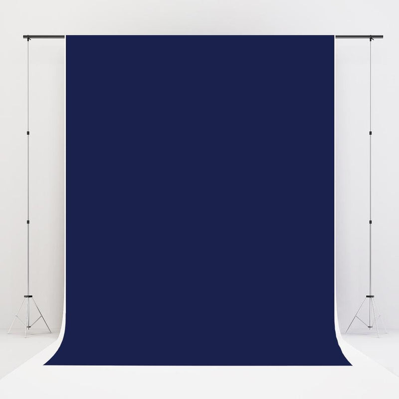 Elegant Deep Navy Solid Color Backdrop