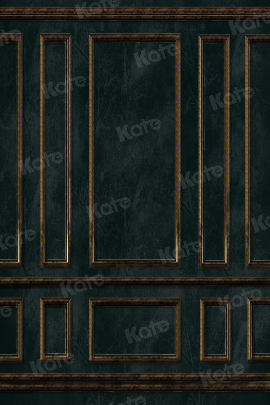 Elegant Dark Vintage Panel Wall Backdrop