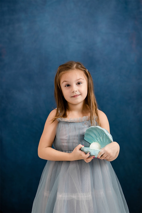 Reversible Vintage Blue and Beige Backdrop