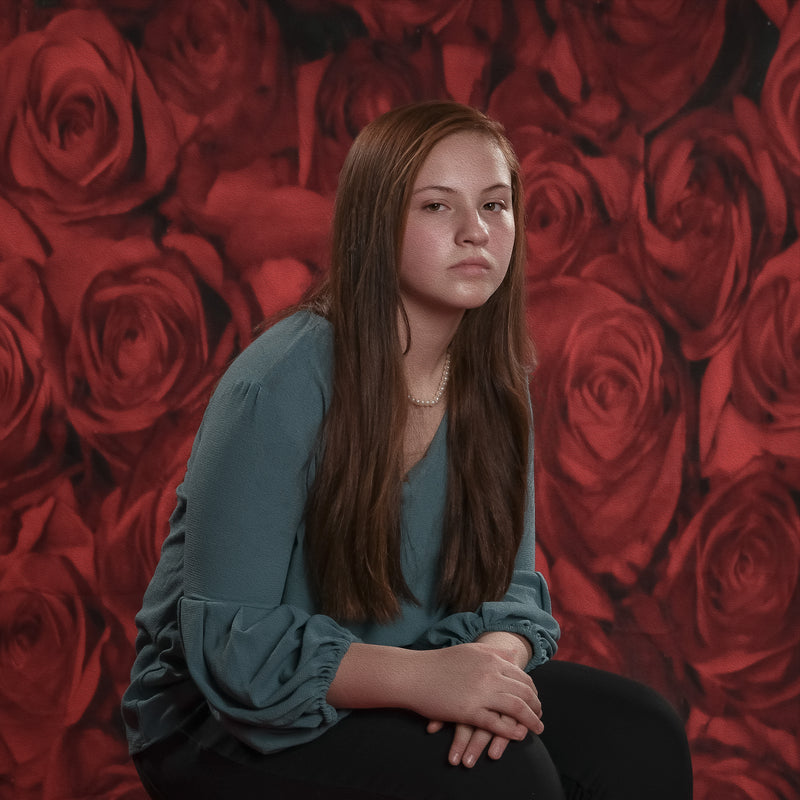 Kate Red Roses Explosion Floral Photography Holiday Backgrounds