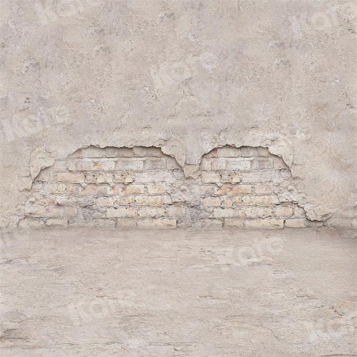 Vintage Rustic Cracked Brick Wall Backdrop