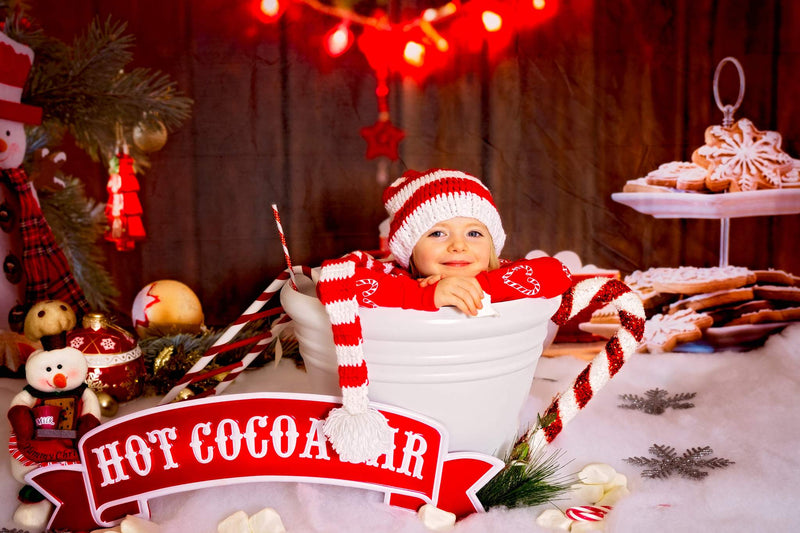Cozy Festive Holiday Warm Glow Backdrop