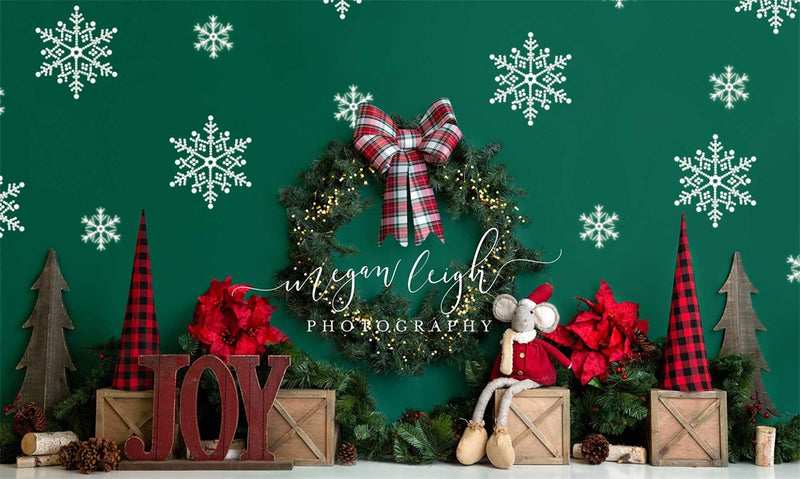 Festive Winter Wonderland Photo Backdrop