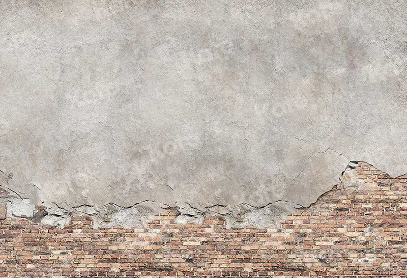 Rustic Vintage Distressed Brick Wall Backdrop