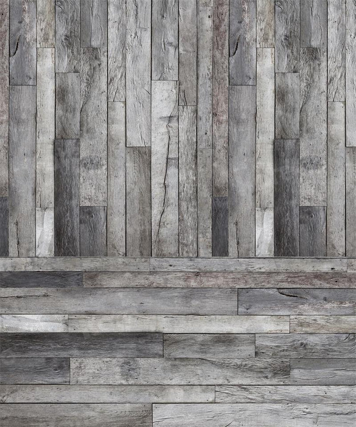 Rustic Vintage Gray Weathered Wood Backdrop